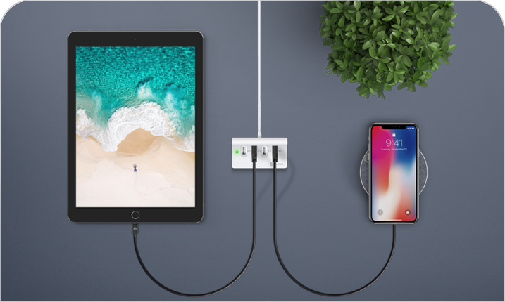 Alogic 4-in-1 USB charger & enjoy smooth charging for all devices